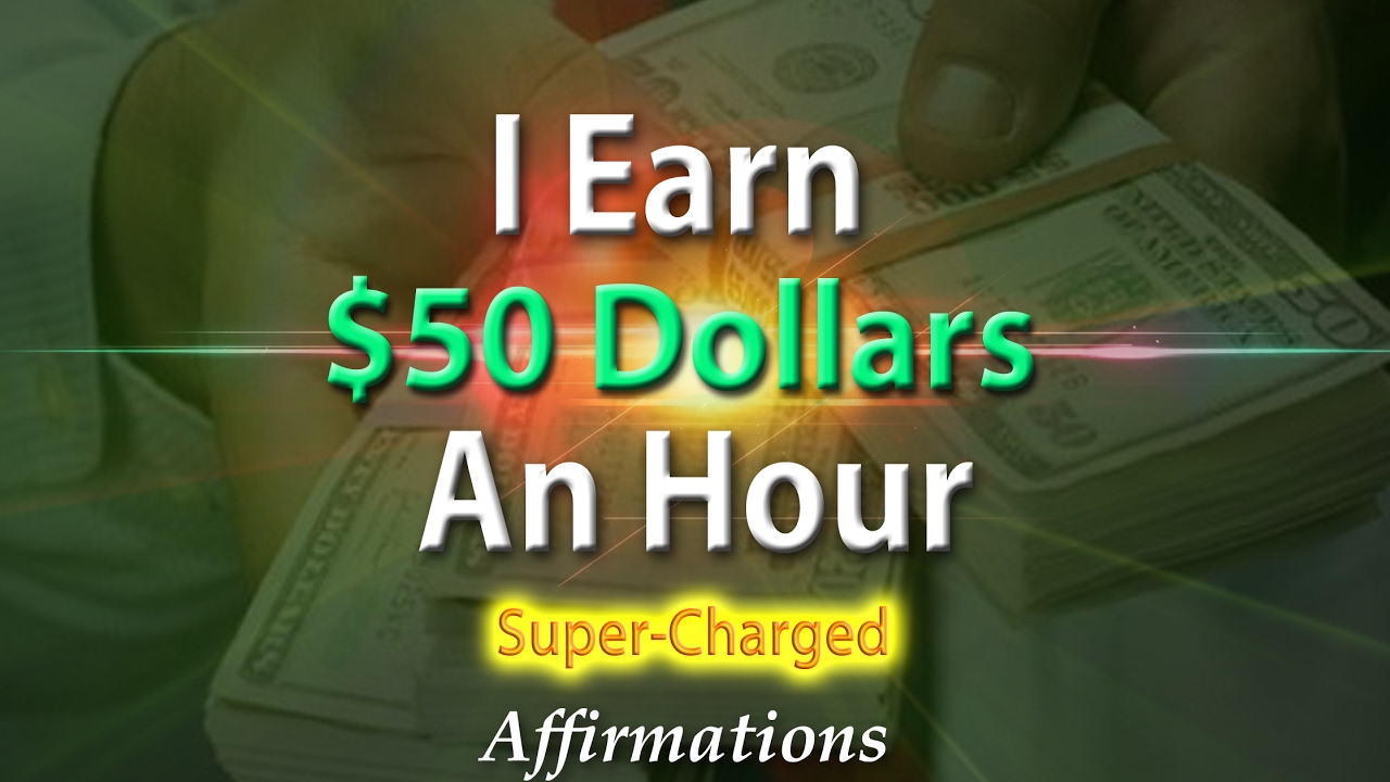 Is 50 Dollars An Hour Good Is 50 Dollars An Hour Good
