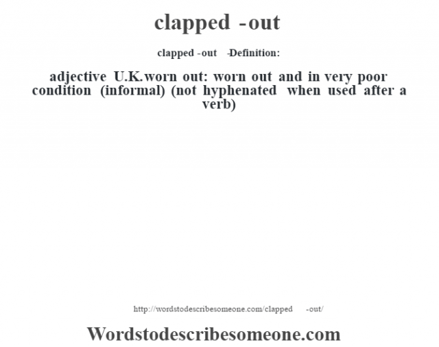 What Does Clapped Mean What Does Clapped Mean