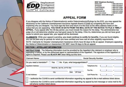 What if I made a mistake on my EDD claim form?