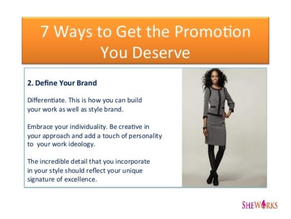 Why do I deserve a promotion?